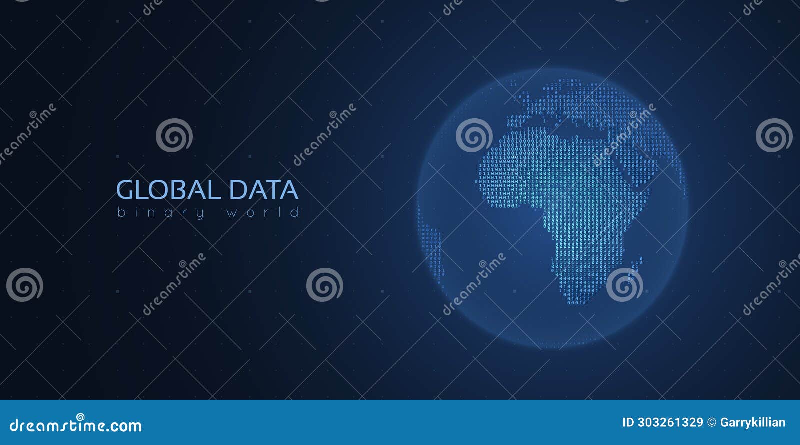 Binary Planet Earth. Big Data Global Analytics. Worldwide Data ...
