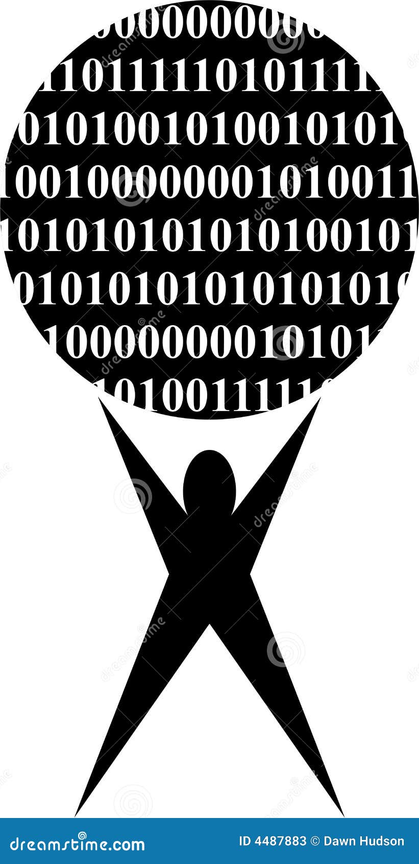 Binary power stock illustration. Illustration of conceptual - 4487883