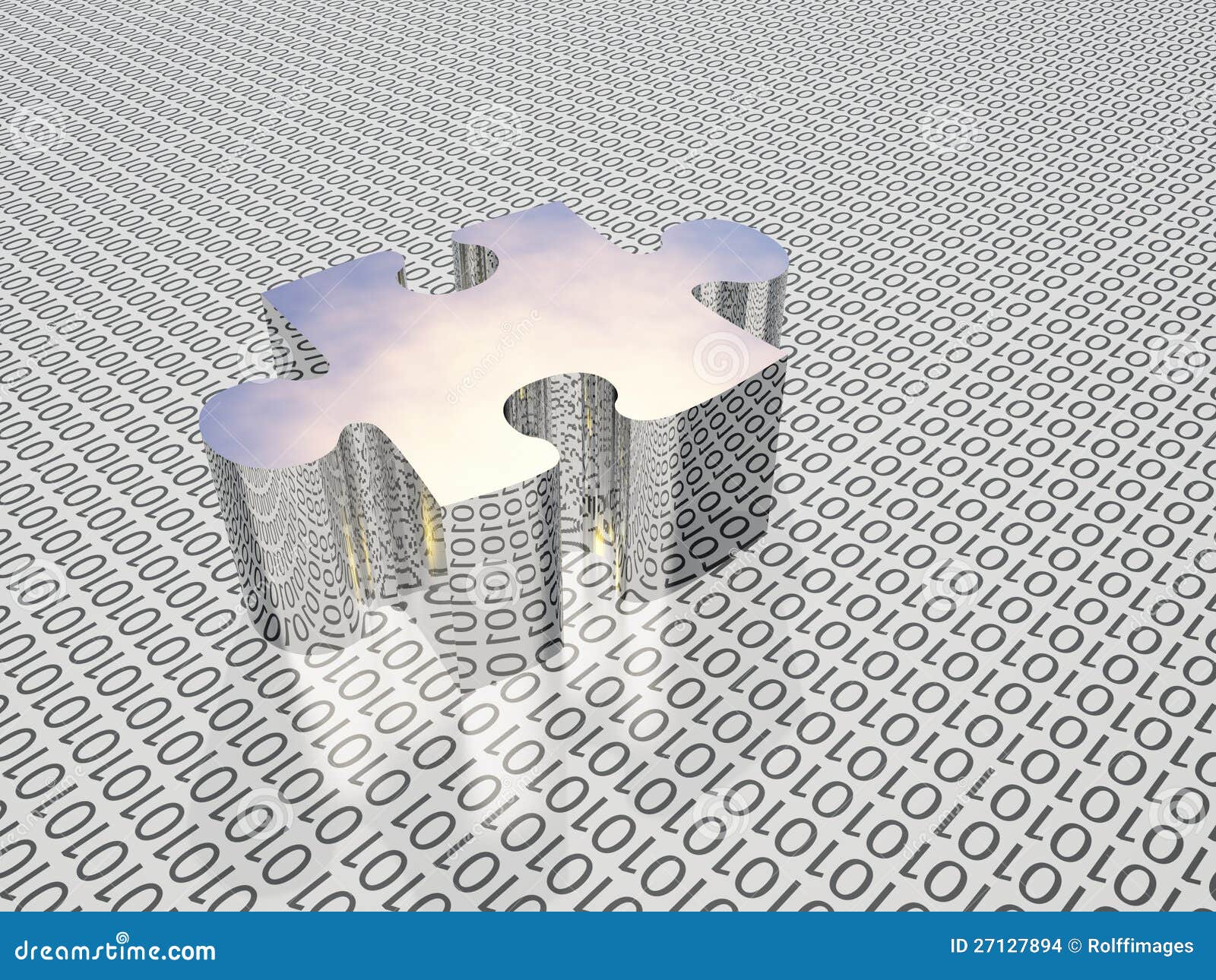 Binary puzzle stock illustration. Illustration of coding - 27127894