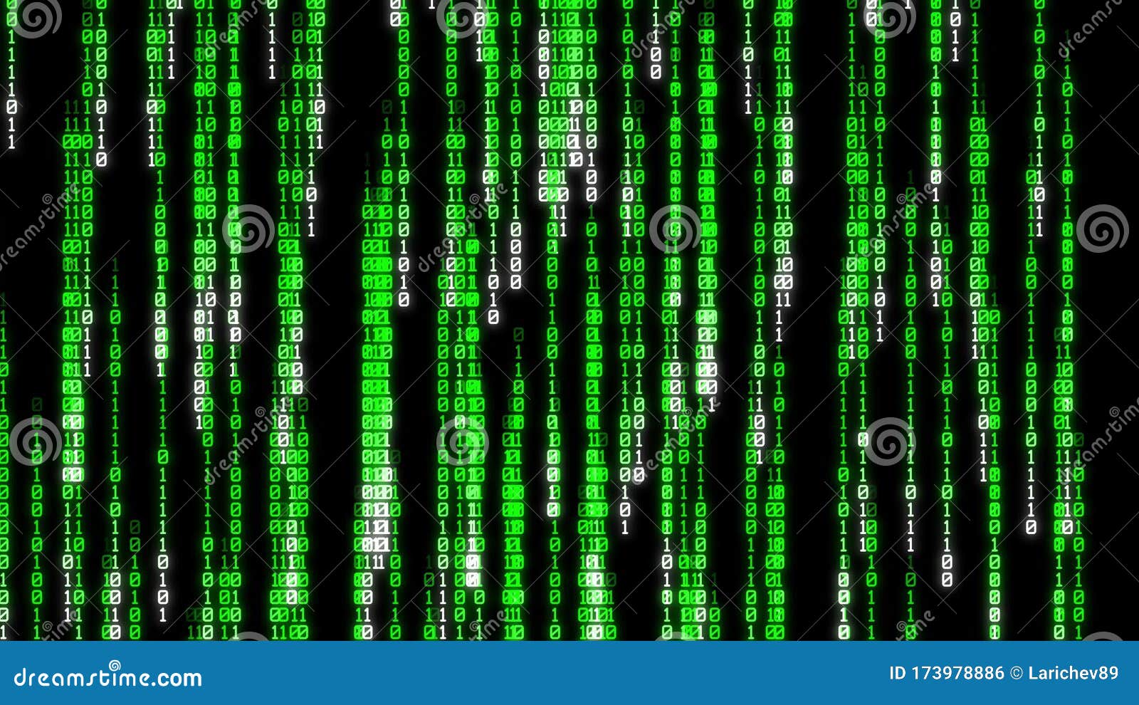 Binary Rain, Streams of Green Numbers, 4K Abstract Background, Matrix ...