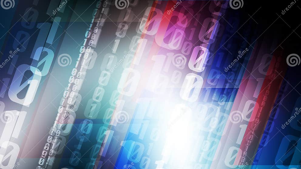 Binary Rectangles and White Abstract Display of Machine Learning and Artificial Intelligence ...