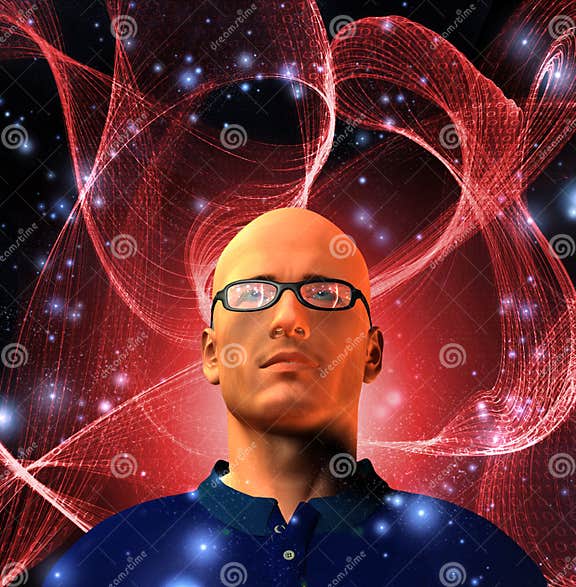 Binary Red stock illustration. Illustration of human - 37690347