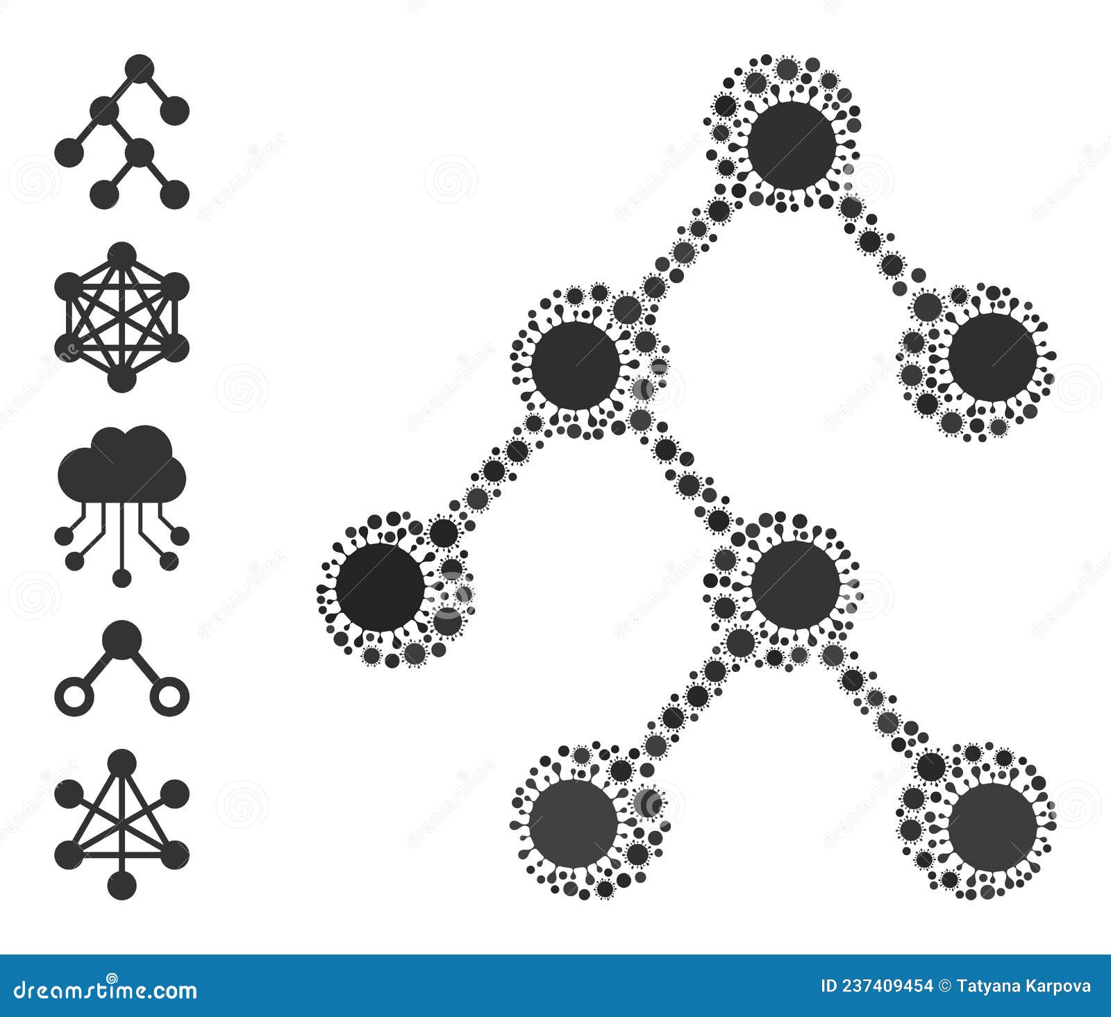Binary Relations Icon - Cell Mosaic and Bonus Icons Stock Vector ...