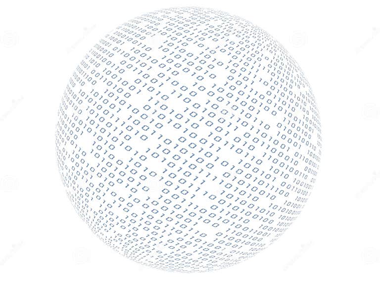 Binary sphere stock illustration. Illustration of tube - 4418888