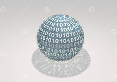 Binary Sphere stock illustration. Illustration of computer - 473336