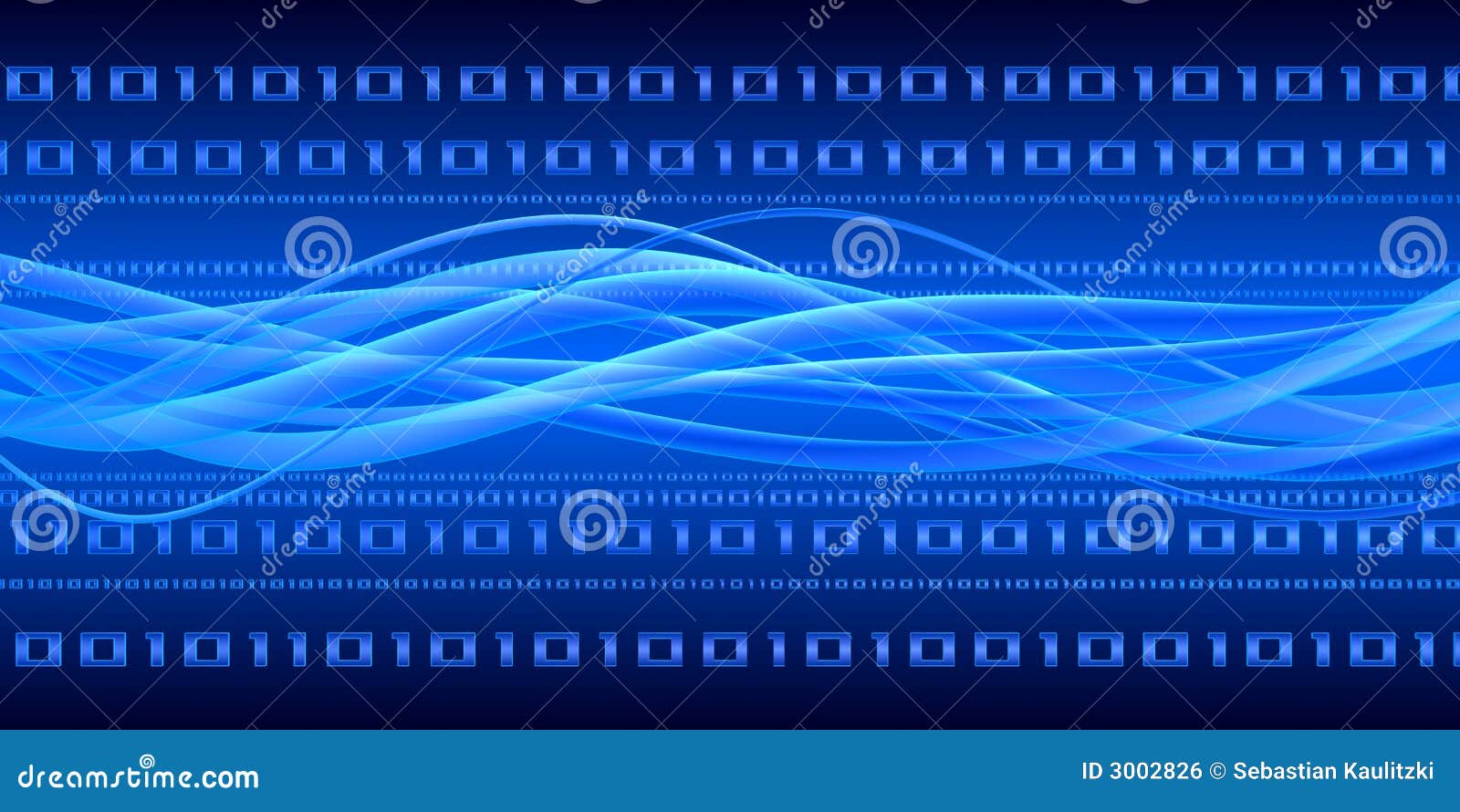 Binary stream stock illustration. Illustration of electronic - 3002826