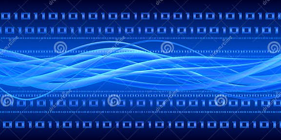 Binary stream stock illustration. Illustration of electronic - 3002826