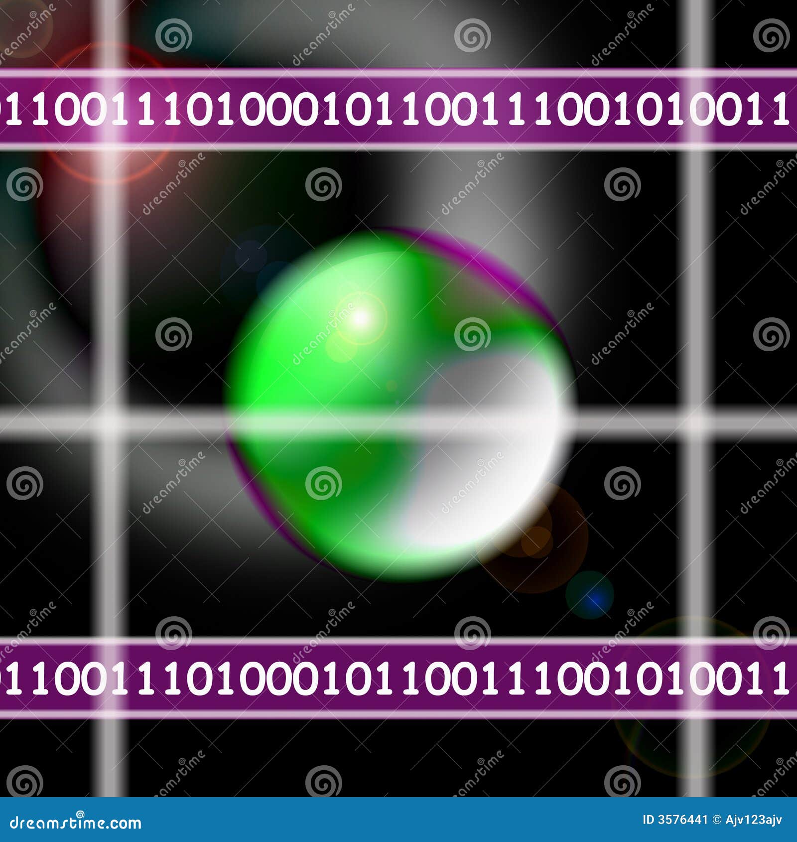 Binary Stream stock illustration. Illustration of connectivity - 3576441