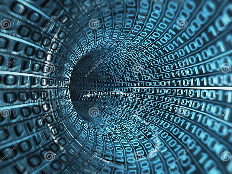 Binary stream stock illustration. Illustration of generated - 4274592