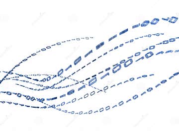 Binary stream stock illustration. Illustration of data - 4417889