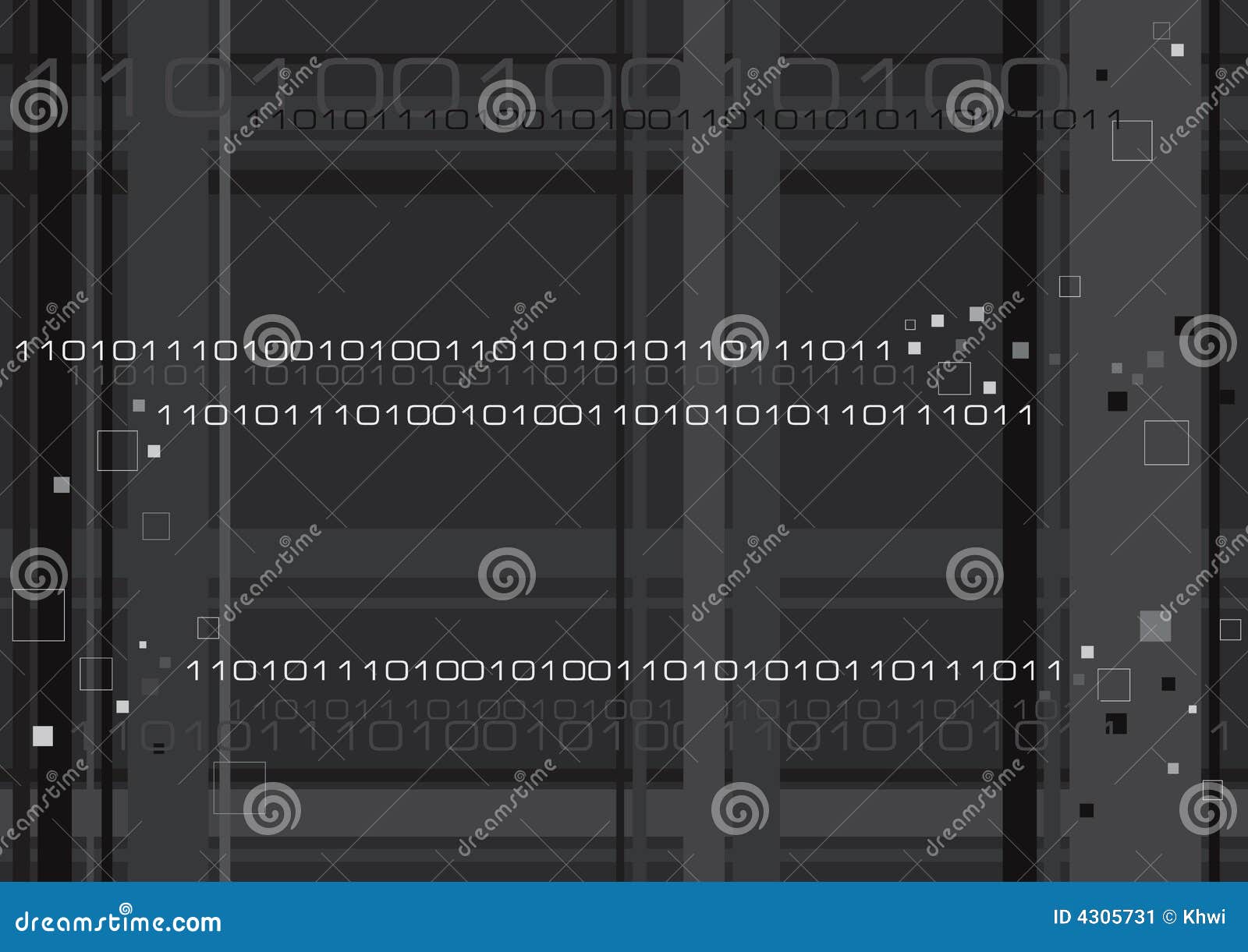 Binary and Stripes stock vector. Illustration of cable - 4305731