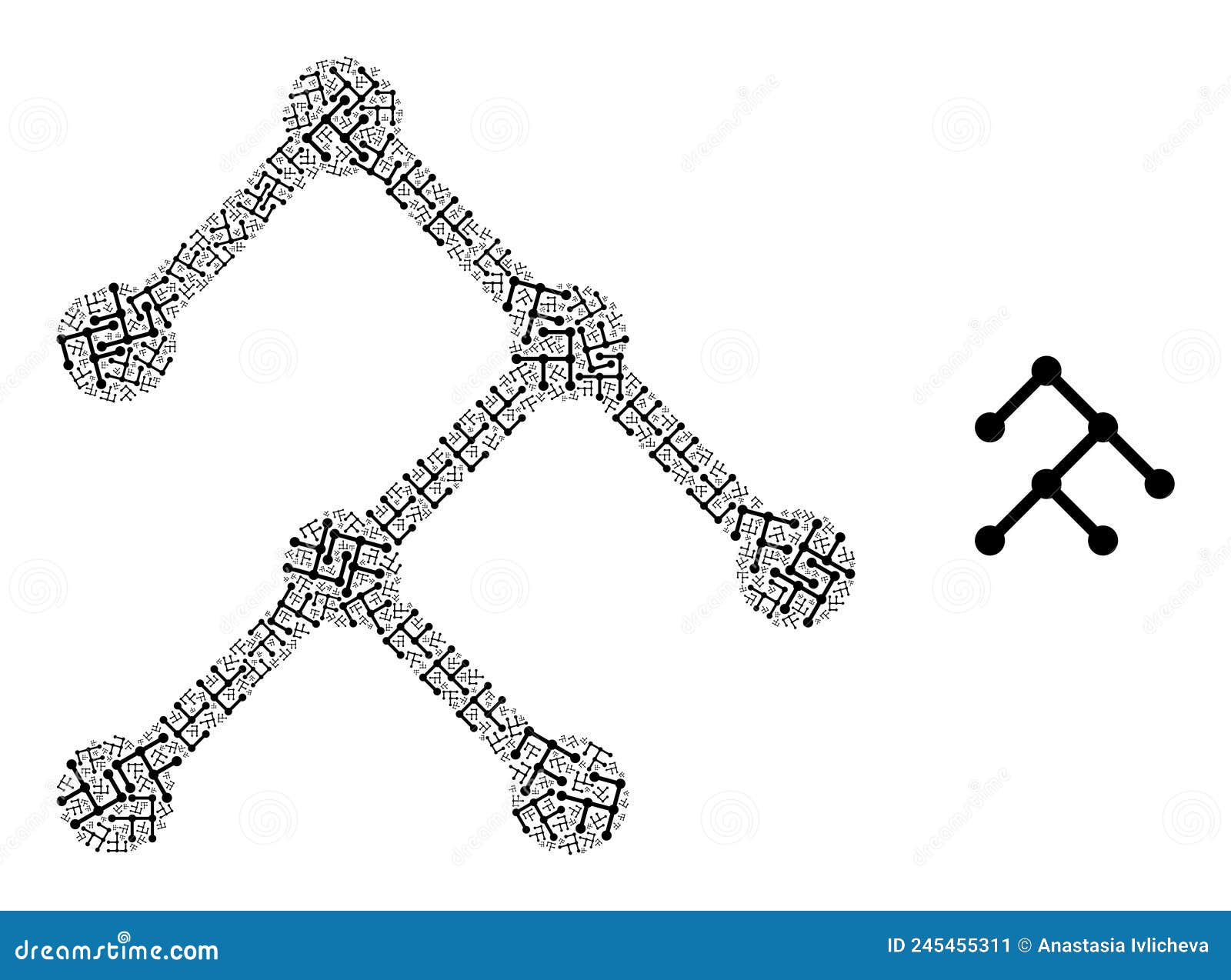 Binary Structure Recursion Composition of Binary Structure Items Stock ...