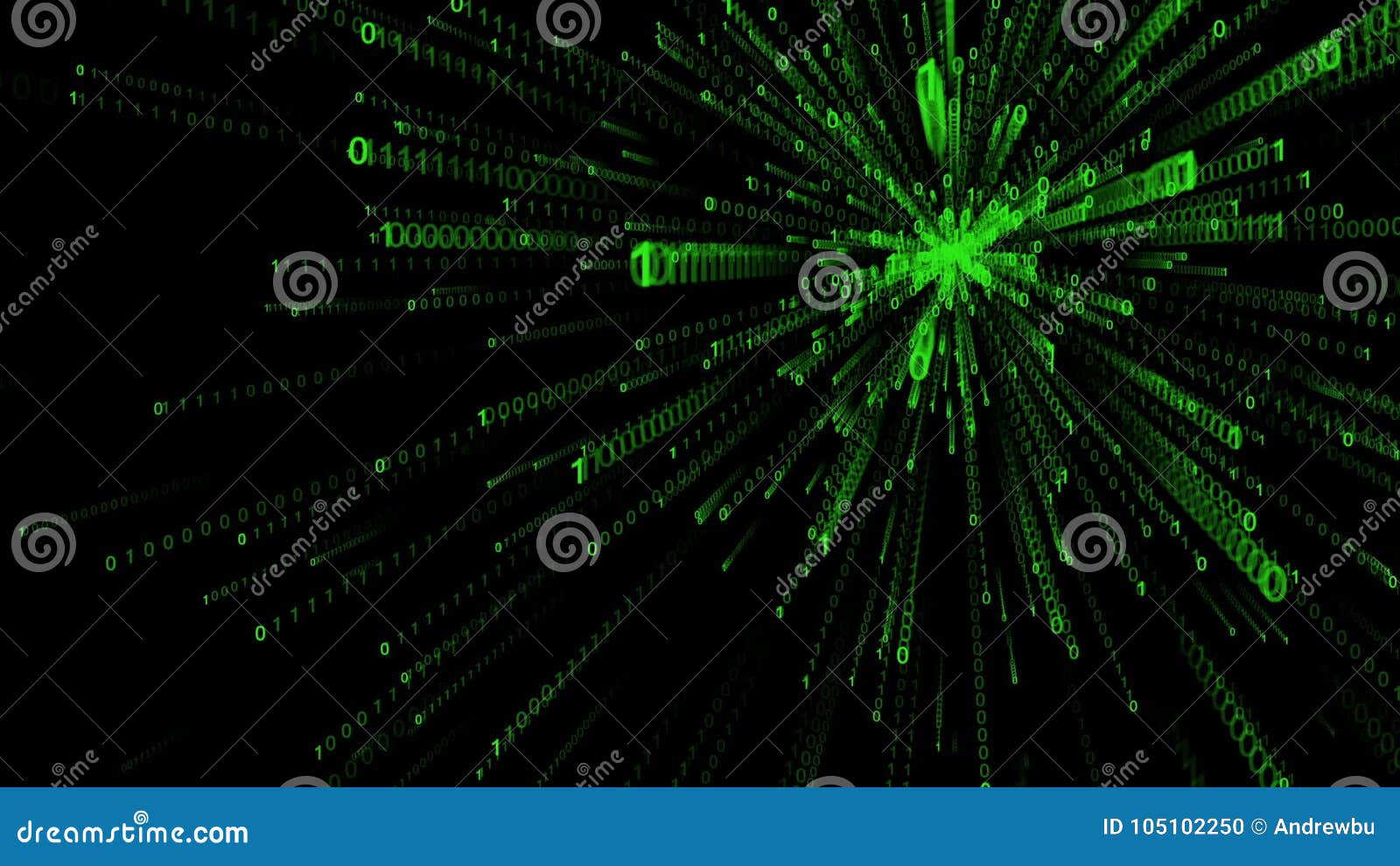Binary Sun Explode. Abstract Backdrop Background. Digital Data Stream Matrix Effect. Zero Ones ...