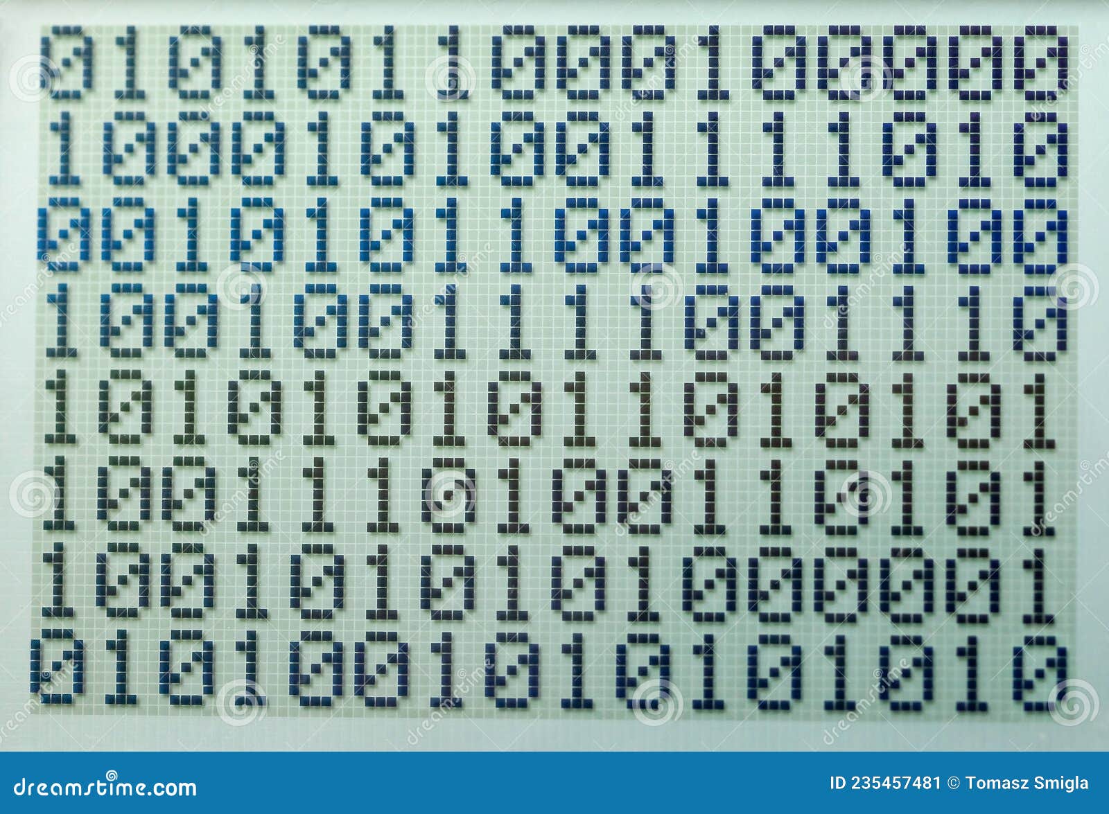 Binary System Digits, Bits Data Array, Zeroes and Ones, 1 0 Abstract ...