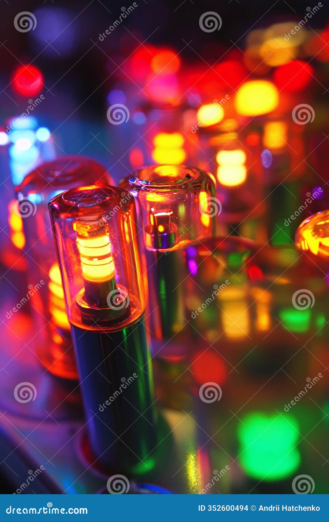 Binary System with LED Indicators Stock Illustration - Illustration of ...