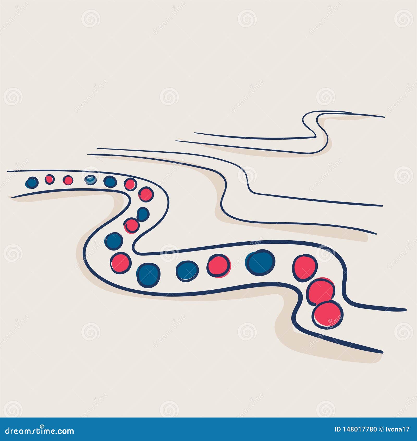 Binary System Vector Illustration Sketch Doodle Isolated Stock Vector ...