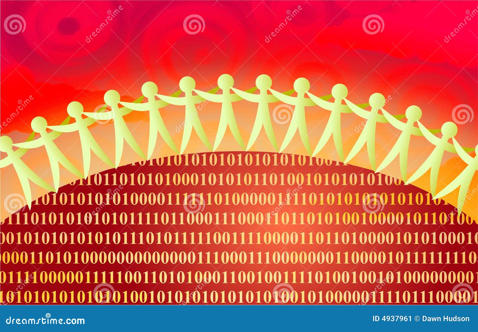 Binary team stock illustration. Illustration of unity - 4937961