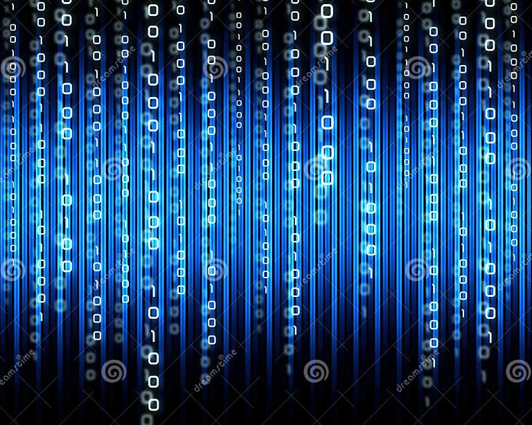 Binary tech stock illustration. Illustration of lines - 19454651