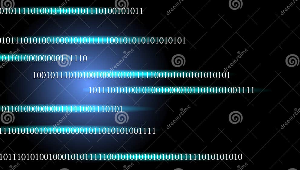 Binary Technology Banner.Business Technology Background Stock ...