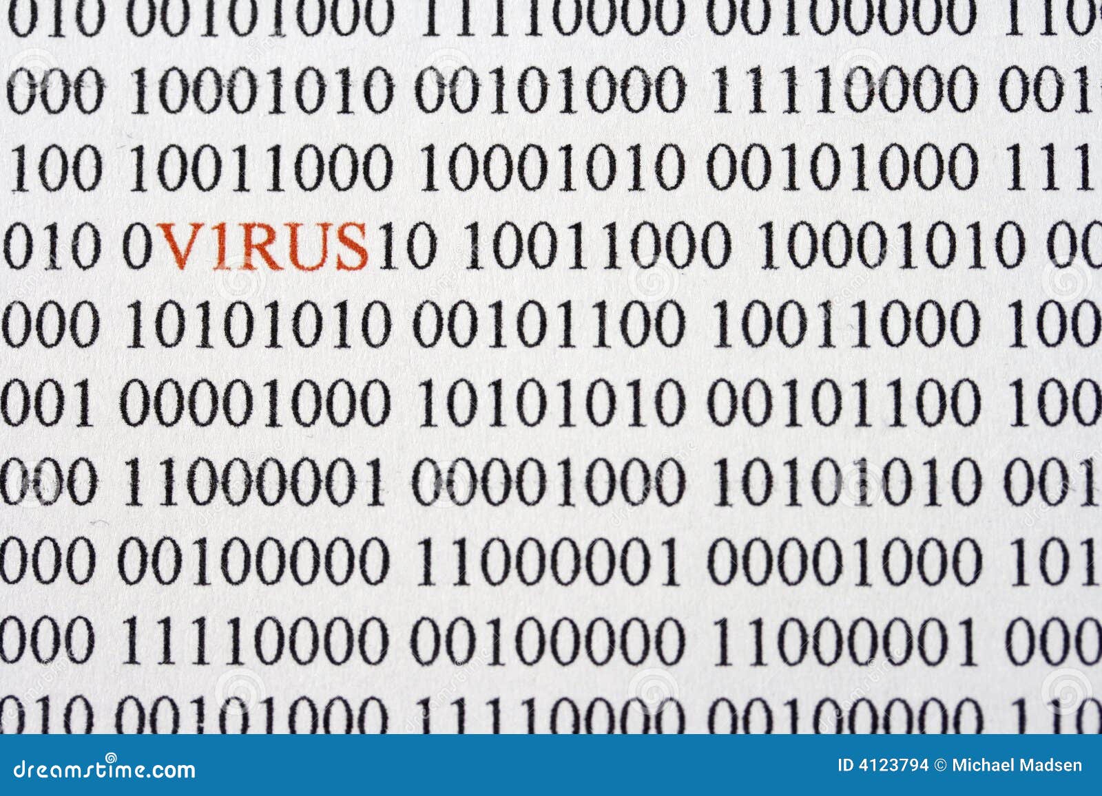 Binary Virus stock photo. Image of unlocked, data, security - 4123794