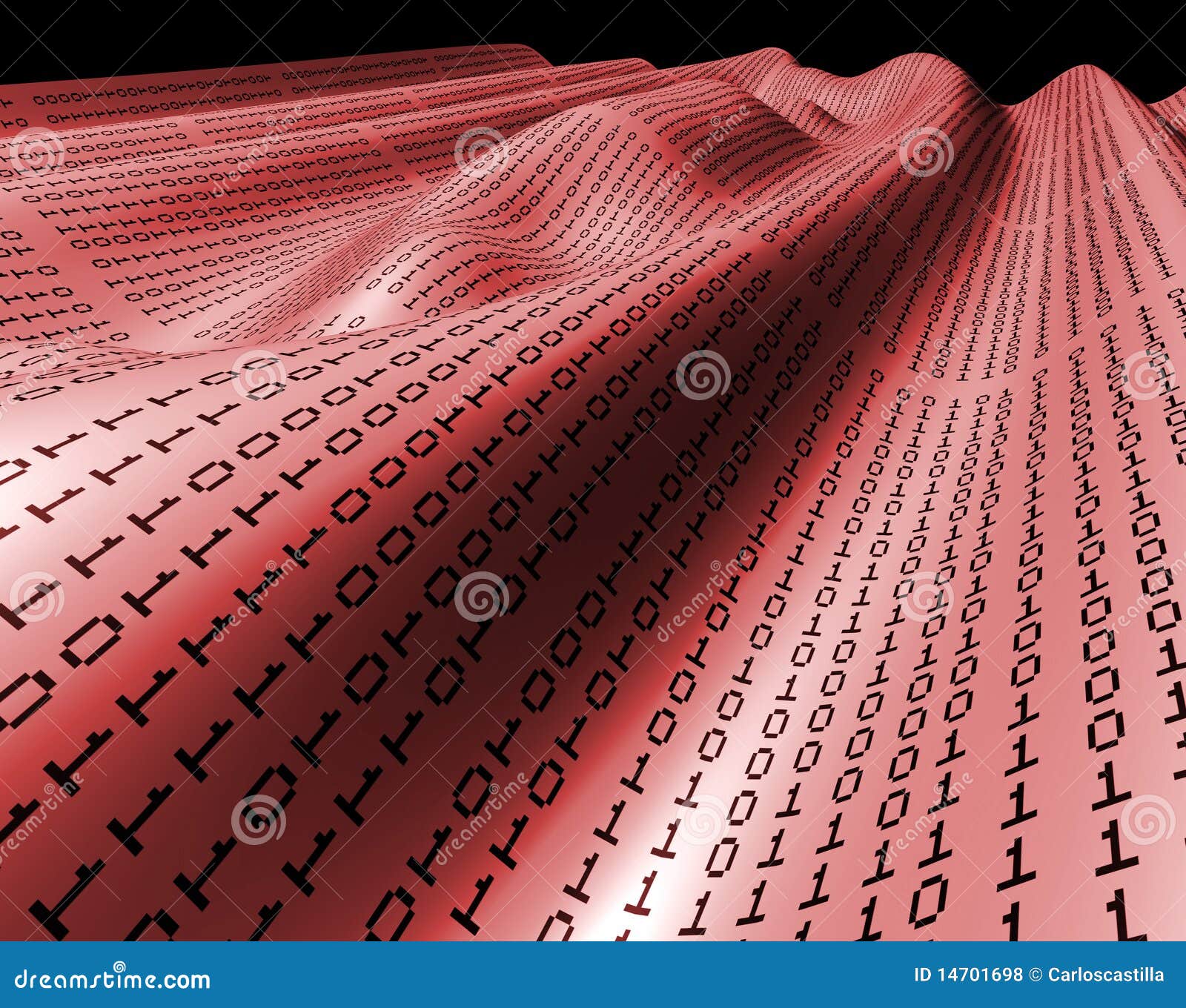 Binary waves stock illustration. Illustration of binary - 14701698