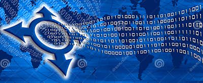 Binary world stock illustration. Illustration of number - 1842390