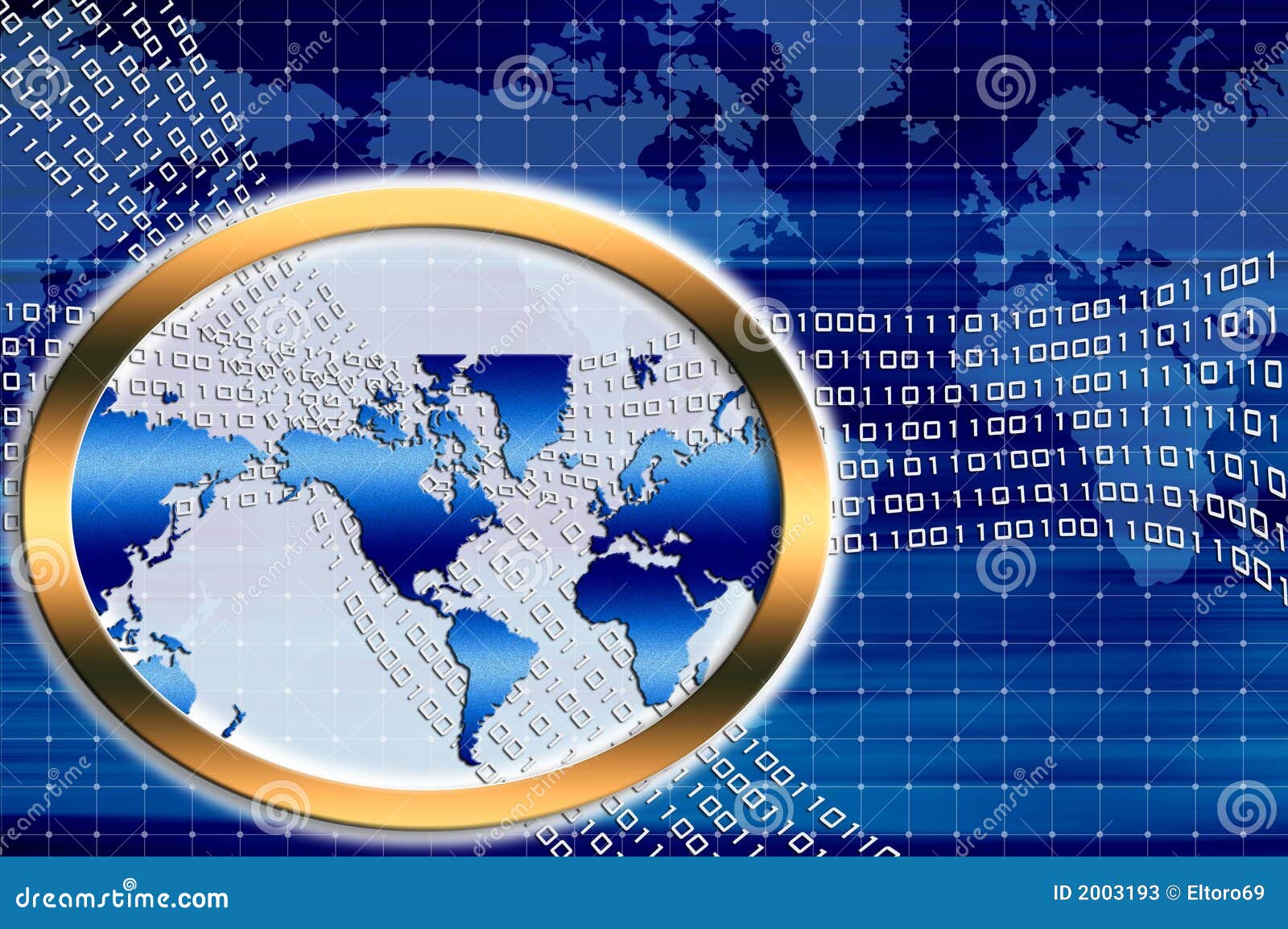 Binary world stock illustration. Illustration of wallpaper - 2003193