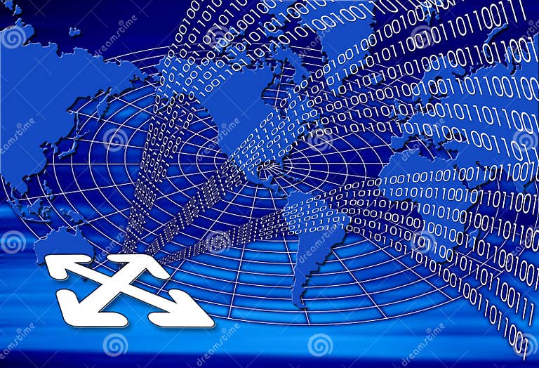 Binary world stock illustration. Illustration of communication - 2196686