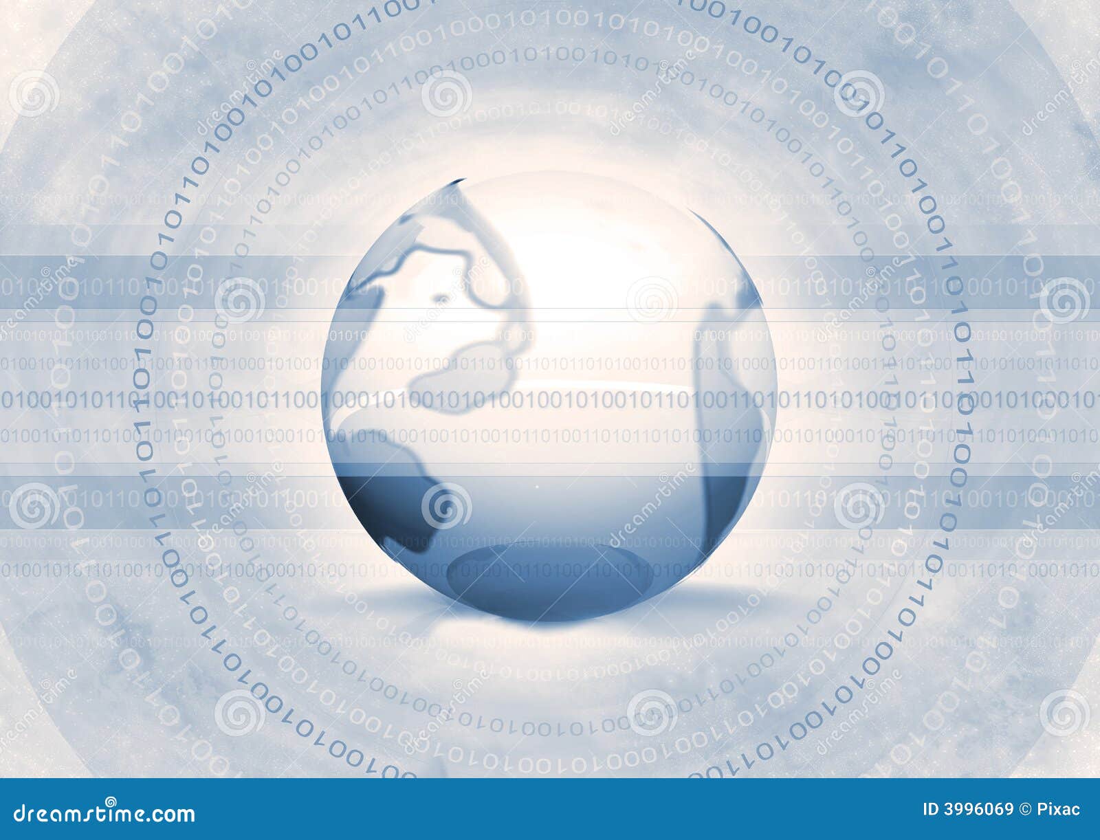 Binary world stock illustration. Illustration of illustrated - 3996069