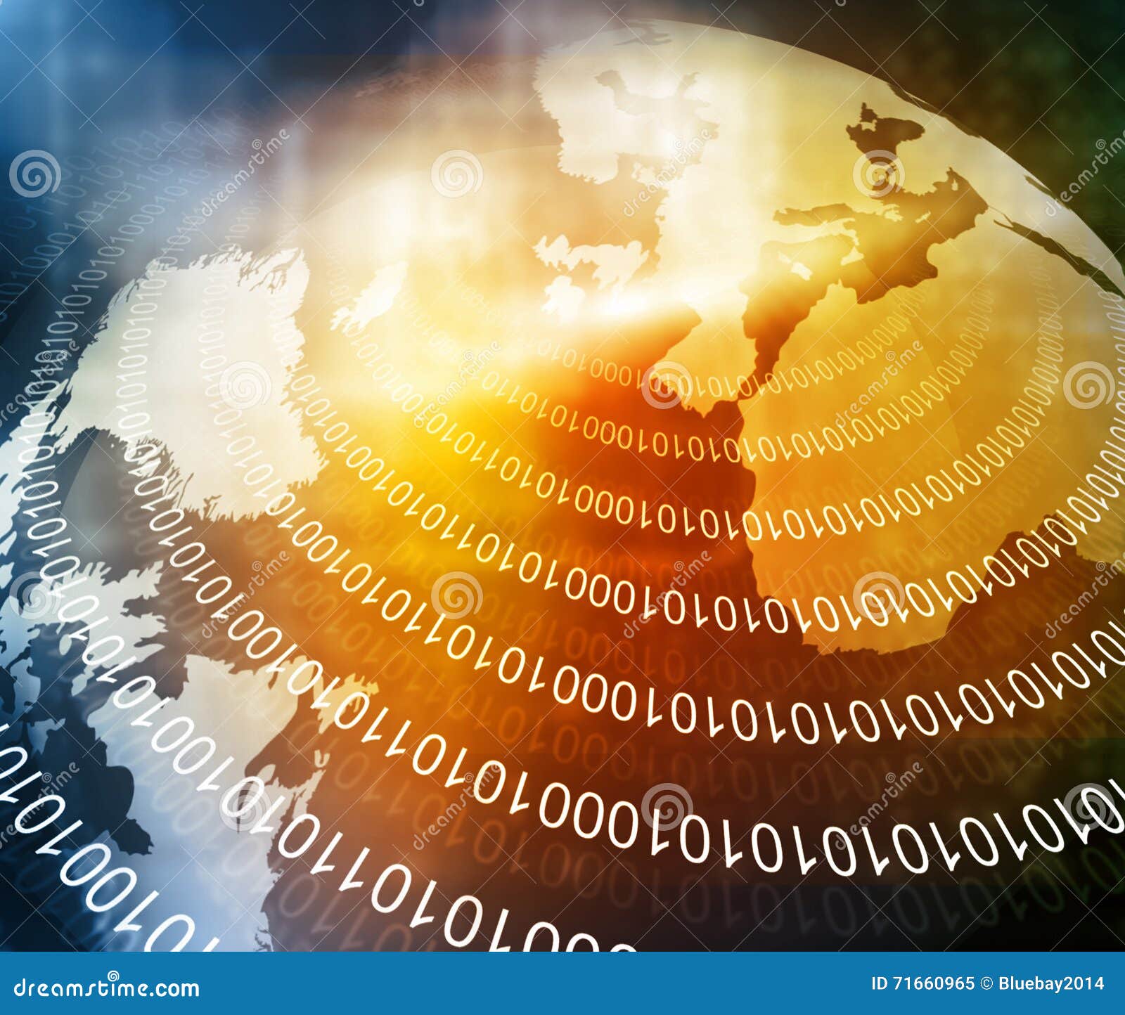 Binary world stock illustration. Illustration of cover - 71660965