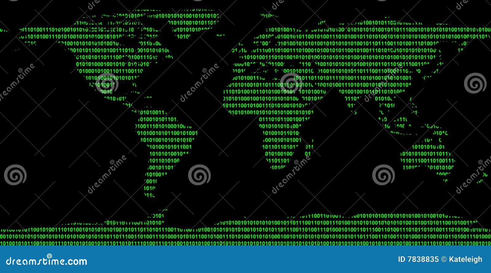 Binary World Vector stock vector. Illustration of world - 7838835