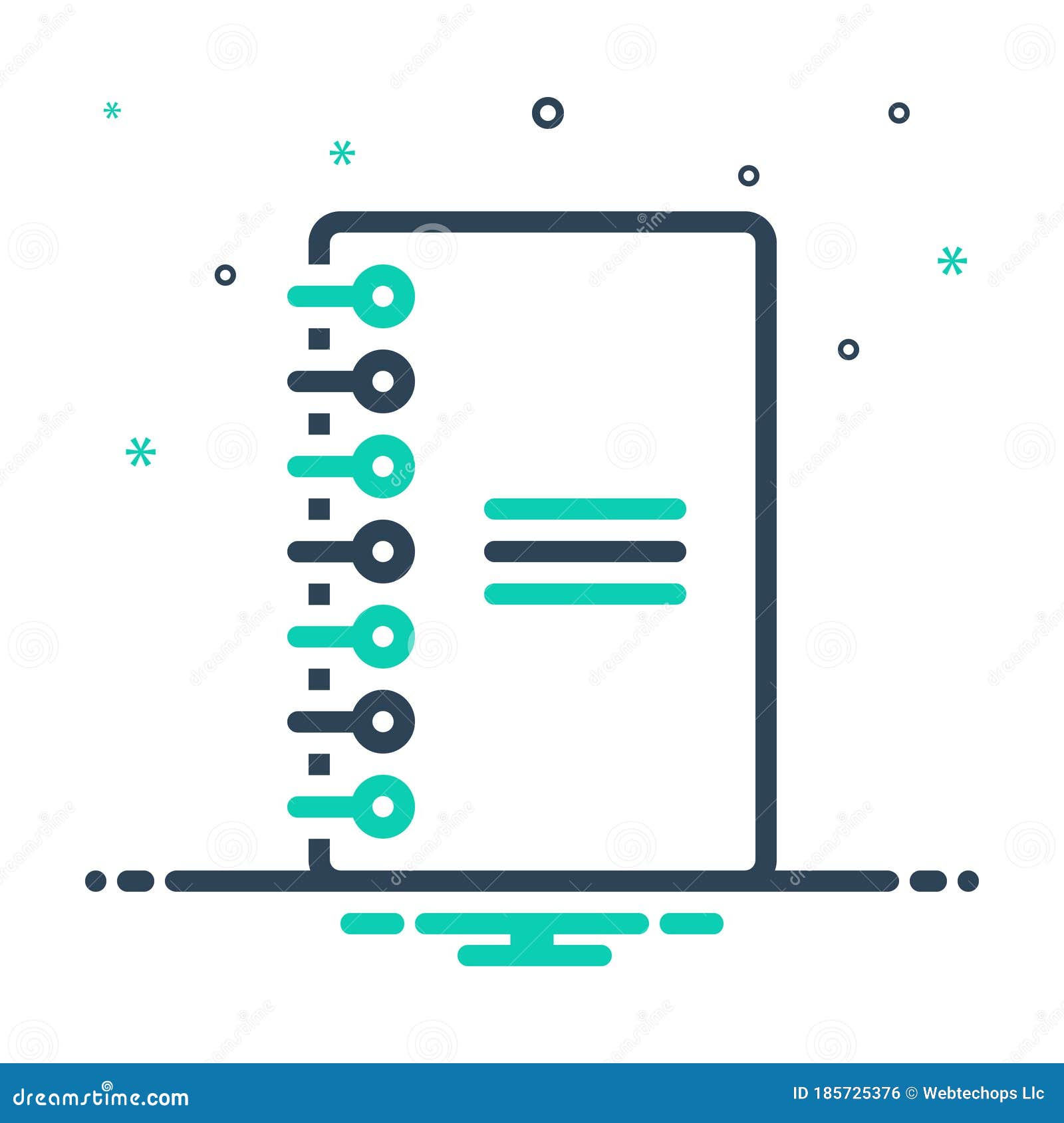 Mix Icon for Bind, Book and Binder Stock Vector - Illustration of ...