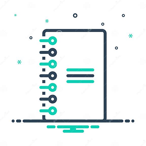 Mix Icon for Bind, Book and Binder Stock Vector - Illustration of ...