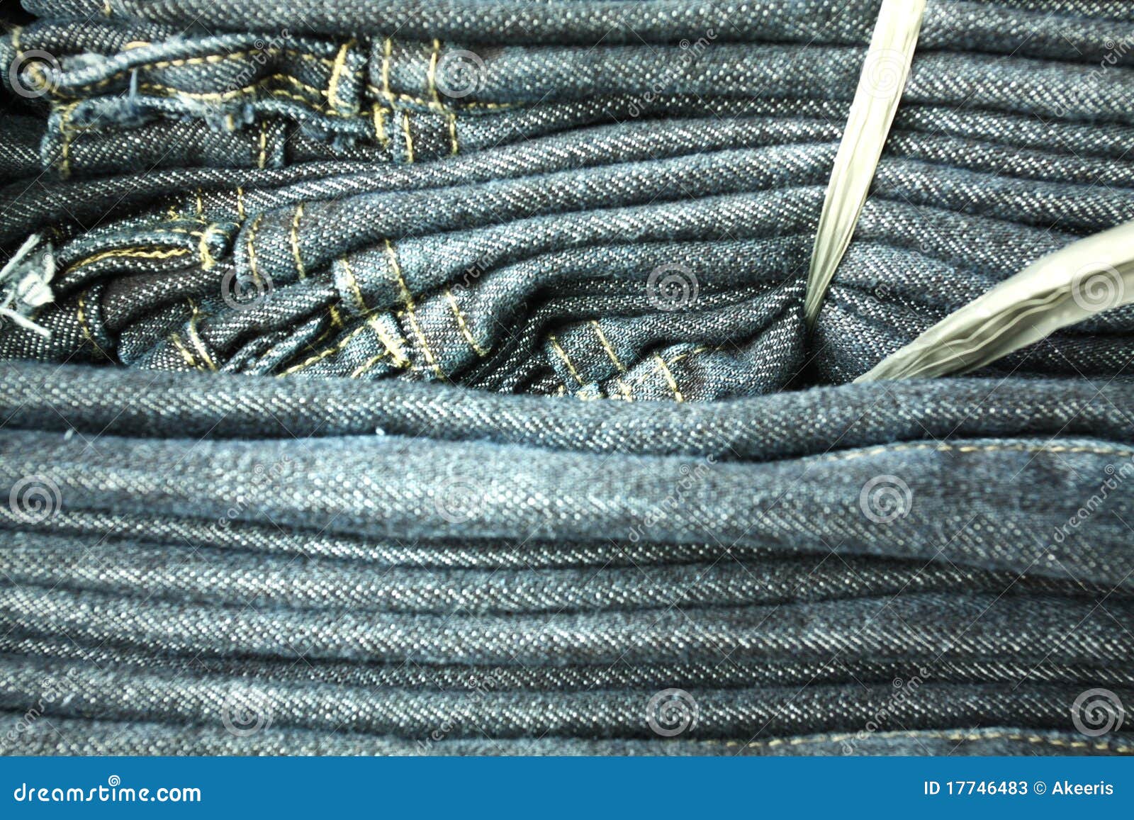 Binded Jeans stock image. Image of pale, layer, demin - 17746483