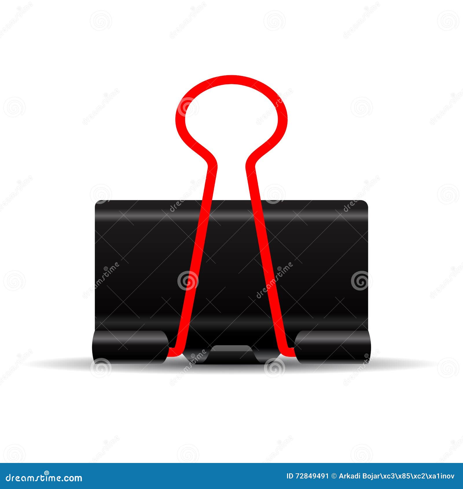 Binder Clip Illustration Cartoon Vector | CartoonDealer.com #72849491