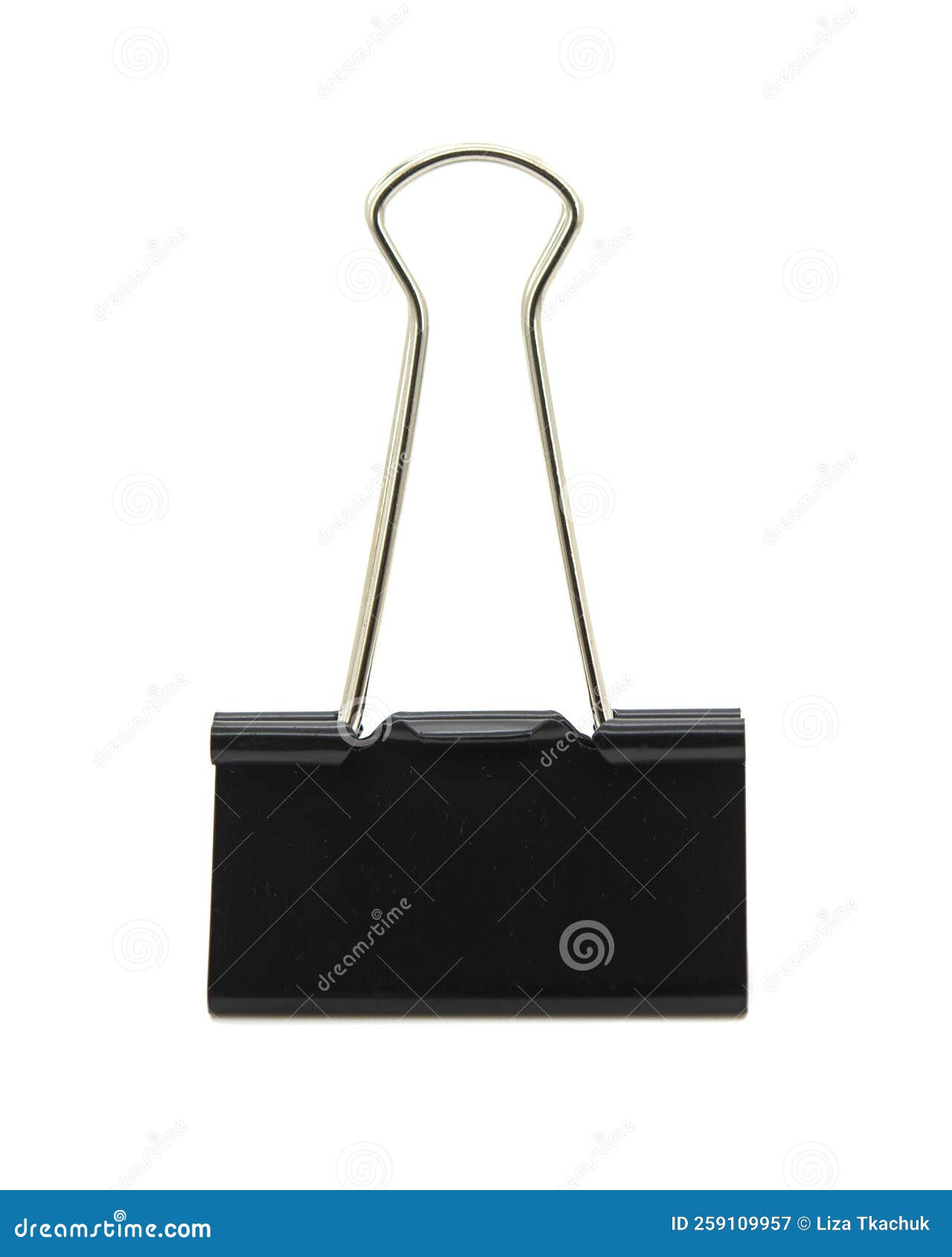 Binder Clip for Paper Office Isolated on the White Background Stock ...