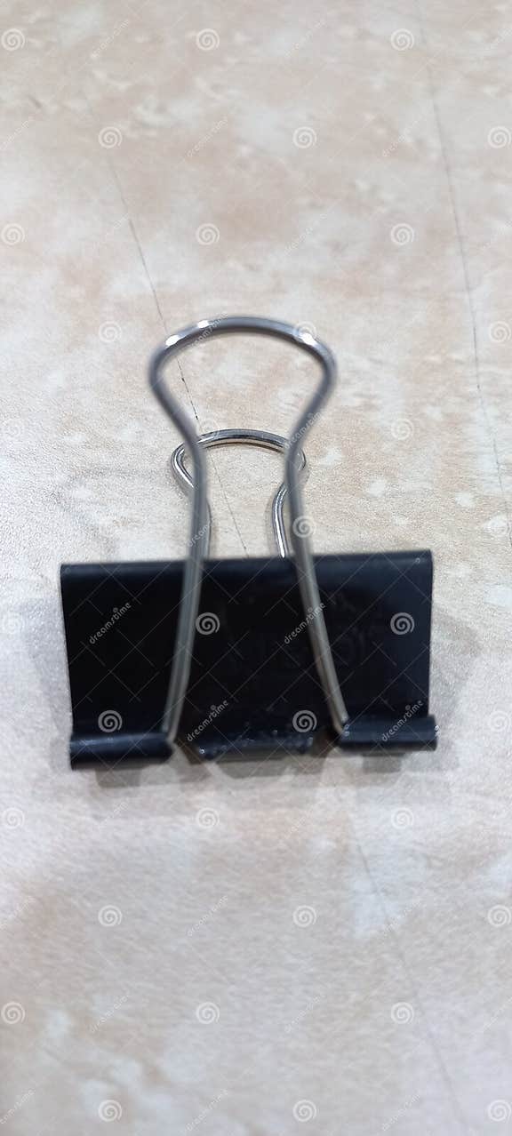 Binder Clips for Important Documents in the Office Stock Photo - Image ...
