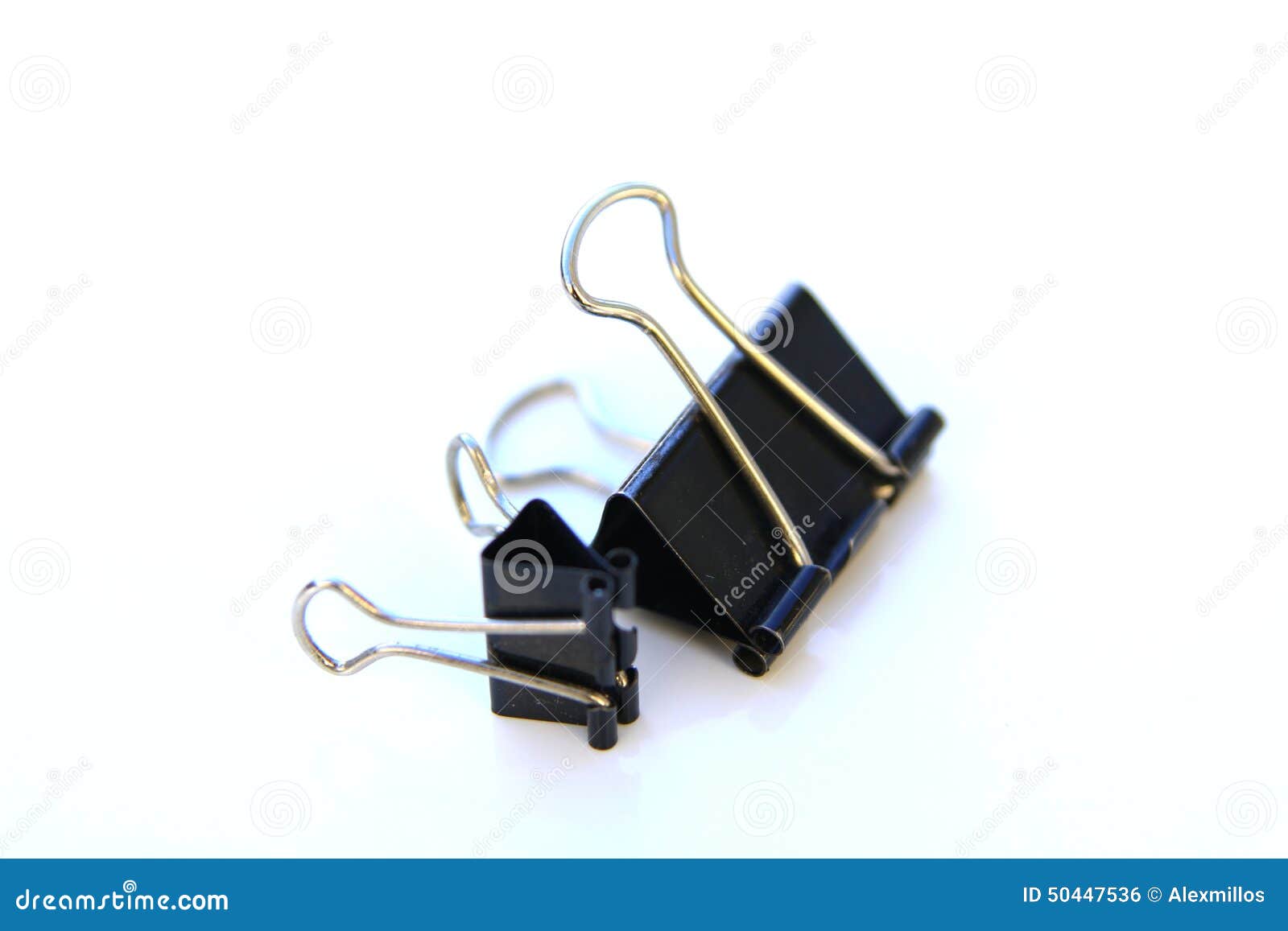 Binder clips isolated stock photo. Image of background - 50447536