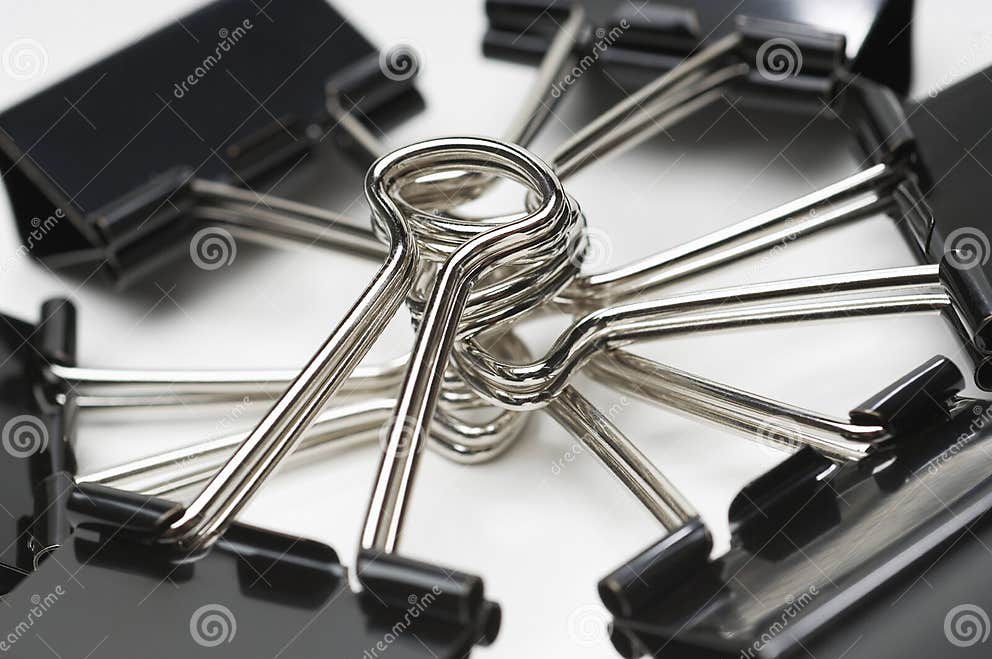 Binder Clips Stack stock photo. Image of conceptual, accessory - 29661708