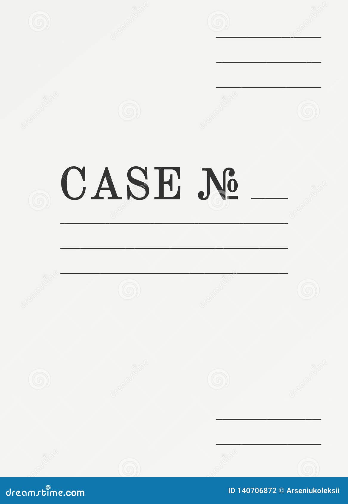 Binder for Documents Archive. Paper Case Folder Cover Stock Vector ...