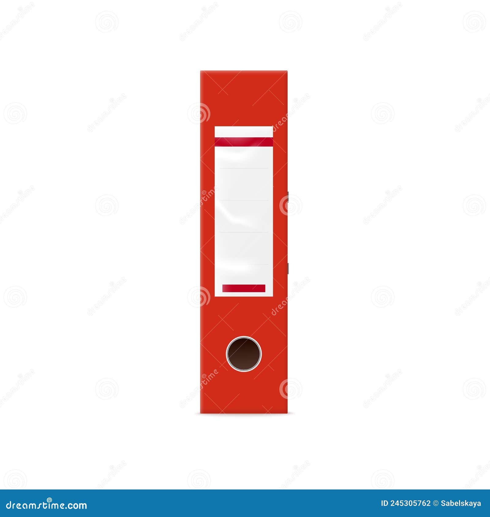 Binder Folder Spine Template Realistic Vector Illustration Isolated on ...