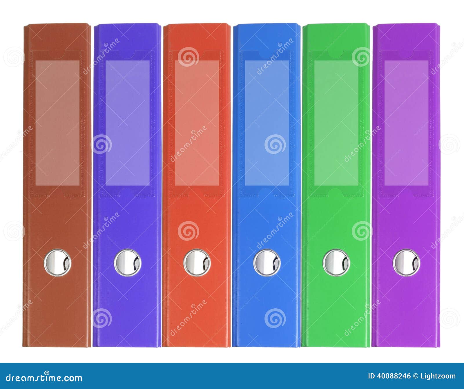 Binder Folders stock photo. Image of isolated, labels - 40088246