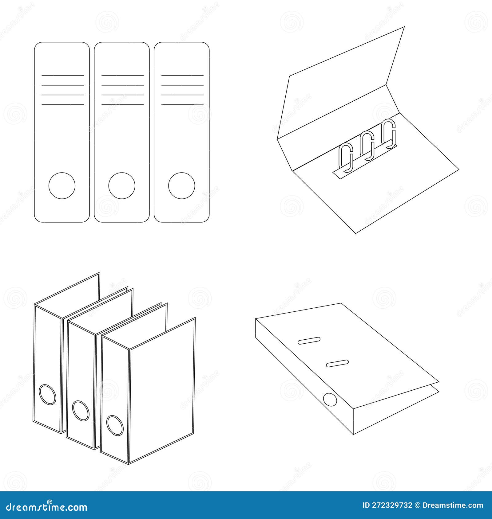 Binder icon vector stock illustration. Illustration of isolated - 272329732