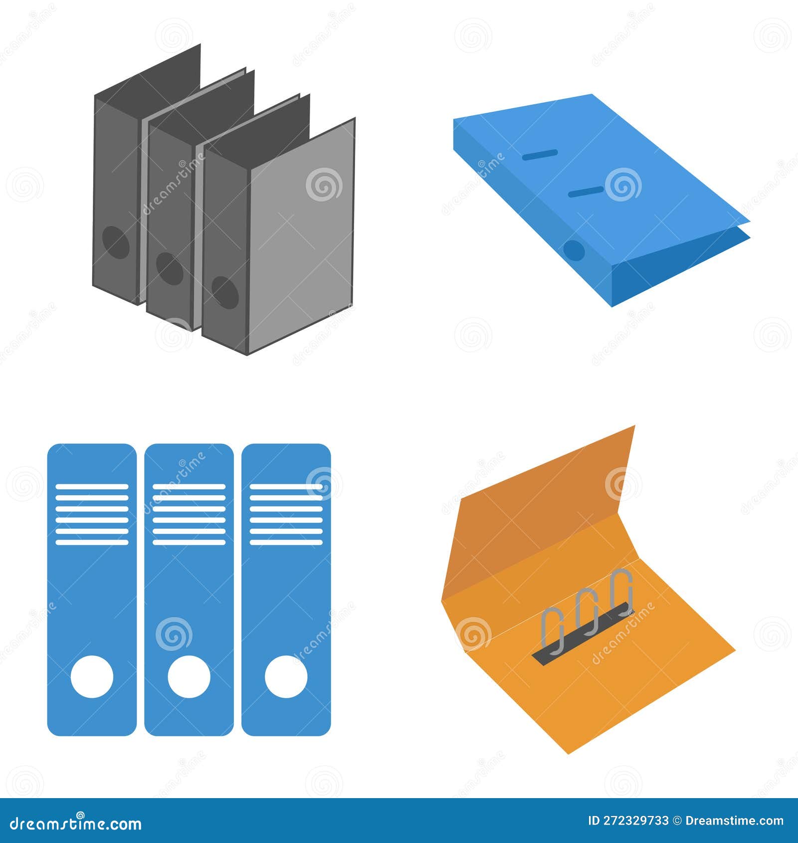 Binder icon vector stock illustration. Illustration of email - 272329733