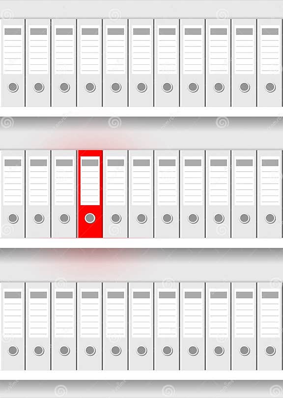 The Binder the Most Important Information Stock Illustration ...