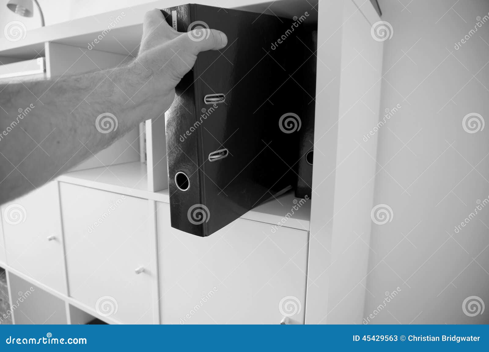 Binder shelf B stock image. Image of office, folder, arch - 45429563