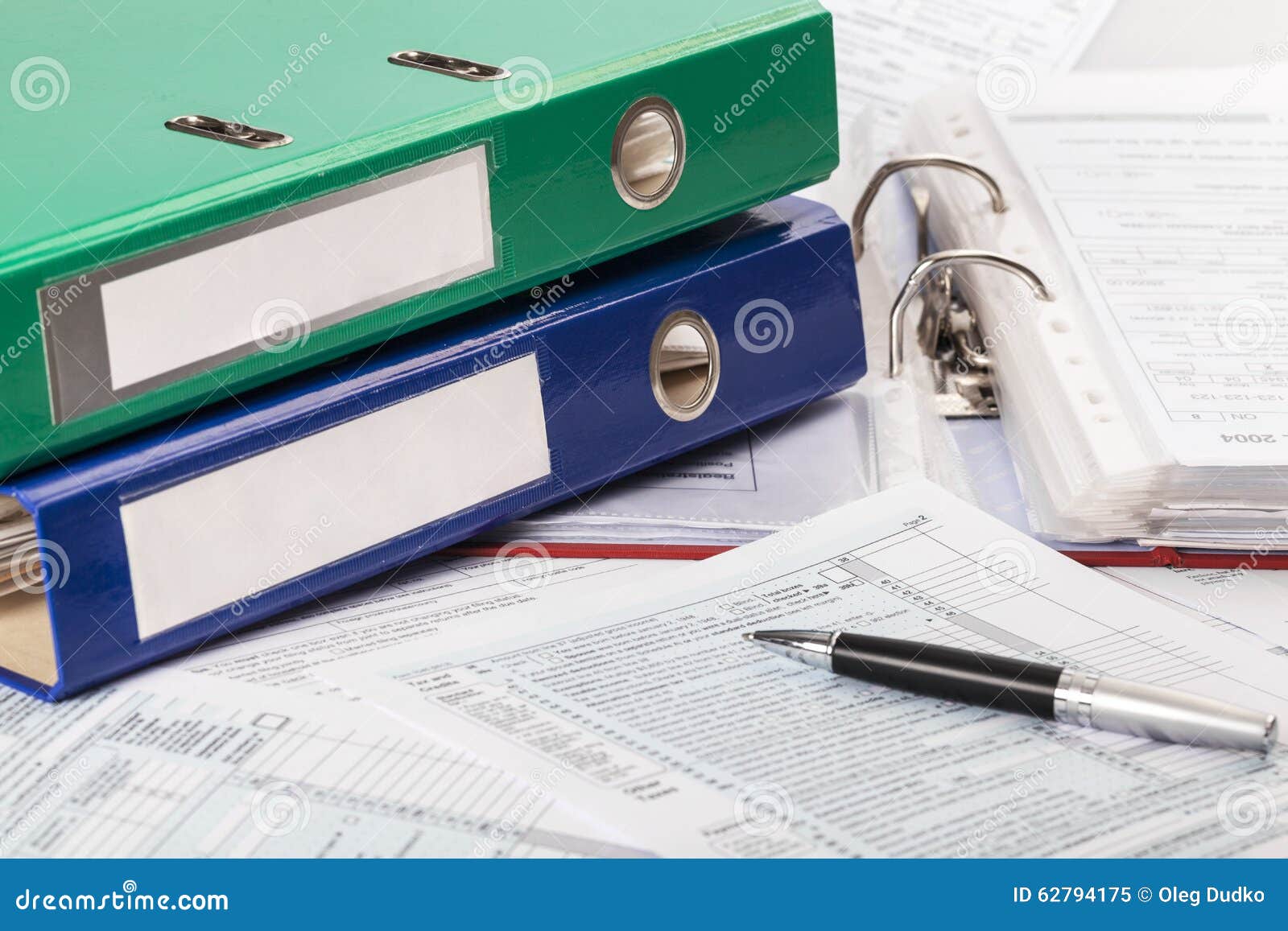Binder stock image. Image of folder, accounting, money - 62794175