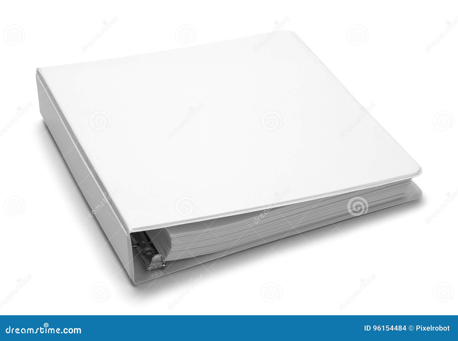 Binder White stock photo. Image of organizer, full, isolated - 96154484
