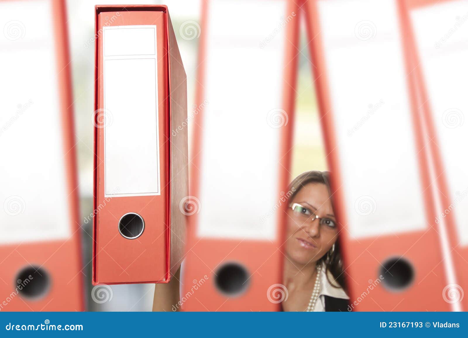 Binders stock image. Image of corporate, beautiful, girl - 23167193