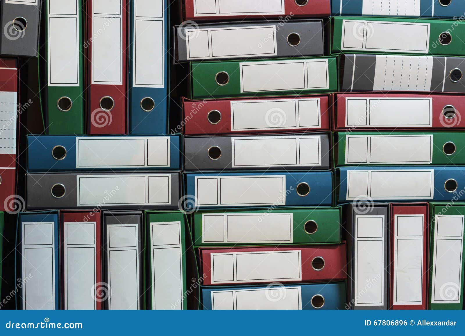 Binders Archive, Ring Binders, Bureaucracy Stock Photo - Image of files ...